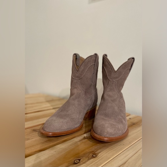 Tecovas | Shoes | Tecovas Suede Tan Bootie Size 8b | Poshmark
